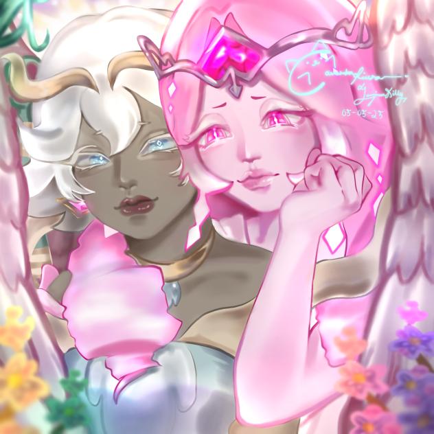 My CRK oc and ESC 💗🪽 - ibisPaint