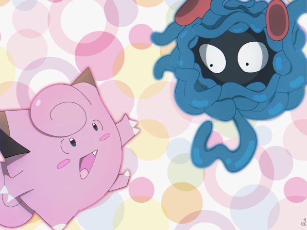 Clefairy and Tangela! - ibisPaint