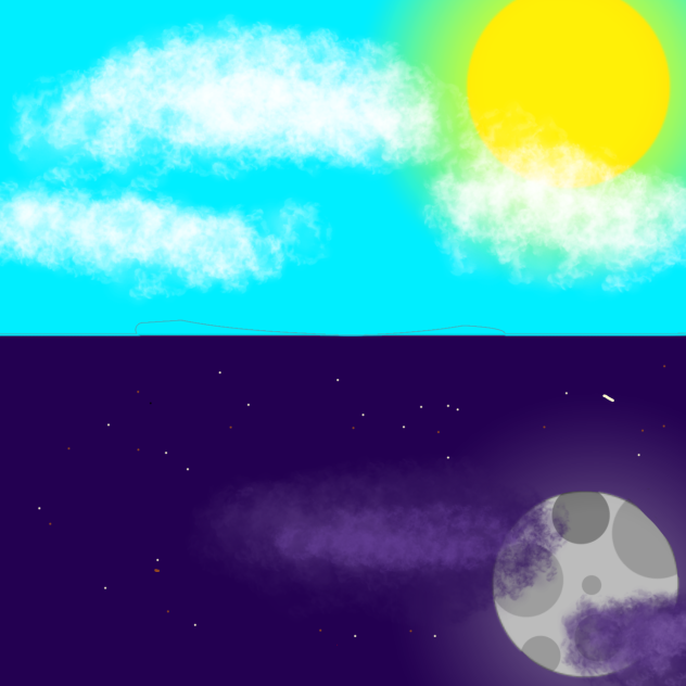 Day and night - ibisPaint