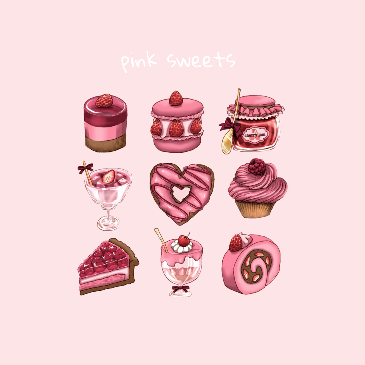 pink sweets - ibisPaint