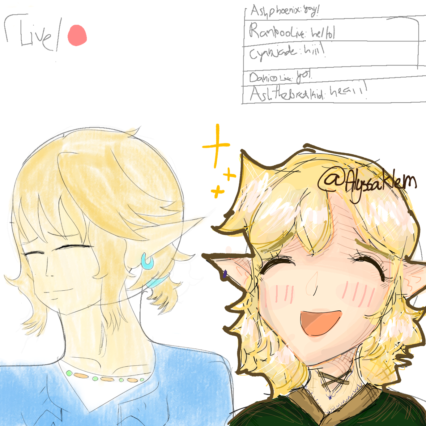 YouTube Live With Link Collab - ibisPaint