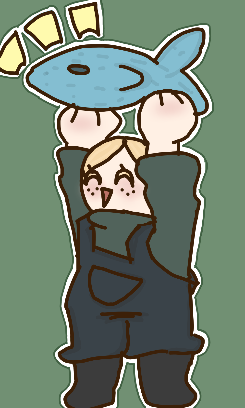 Sandra likes her fish medium rare - ibisPaint