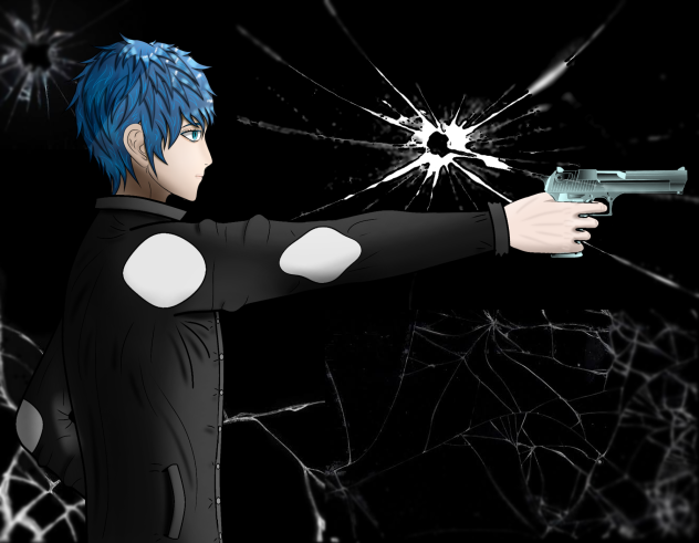 Gun . broken glass - ibisPaint