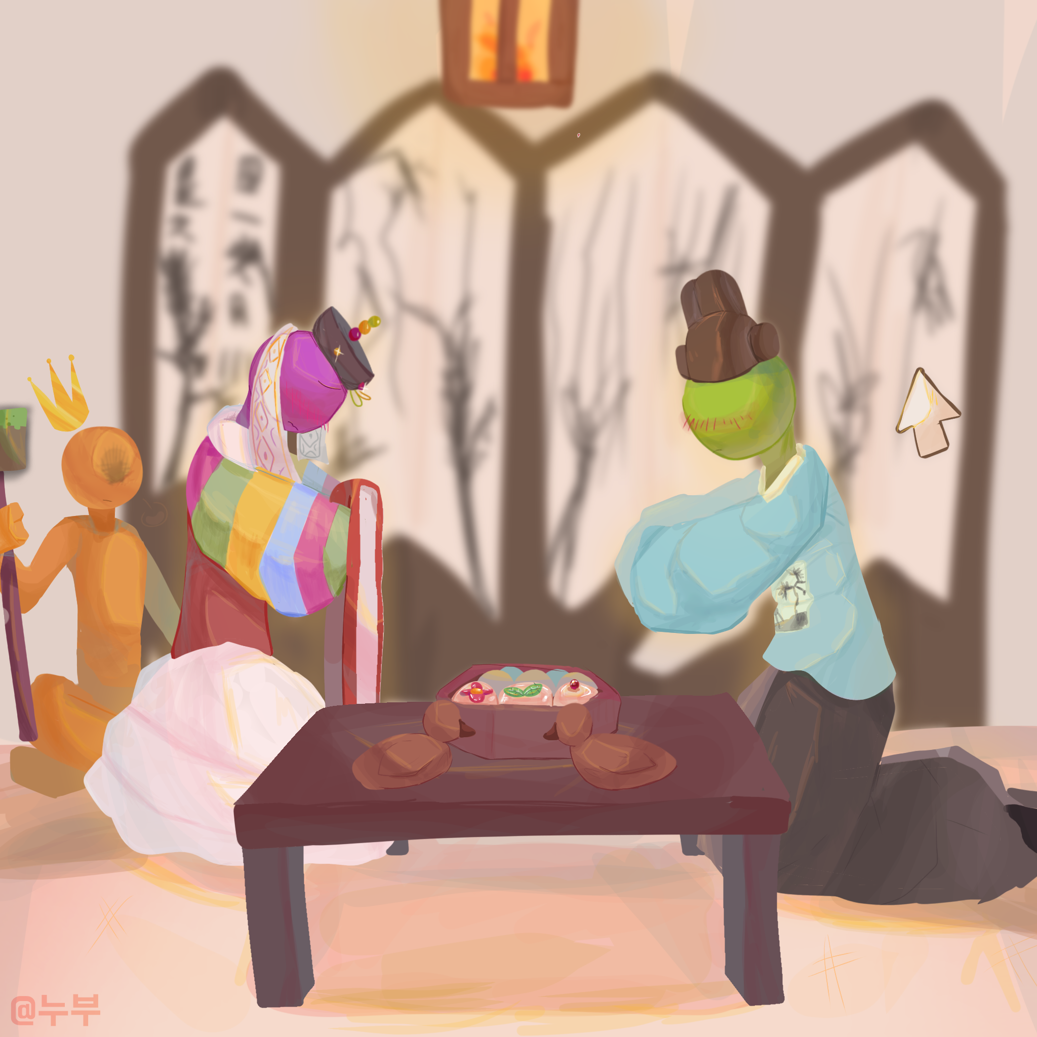 퍼플그린 상견례(AvM fanart) - ibisPaint