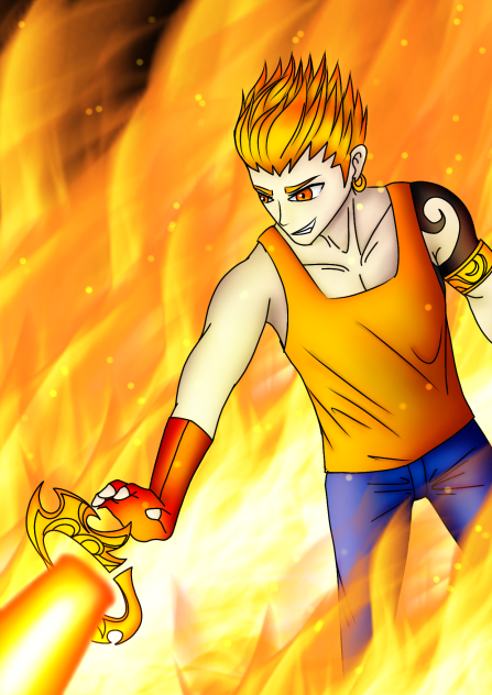 Destroy of fire - ibisPaint