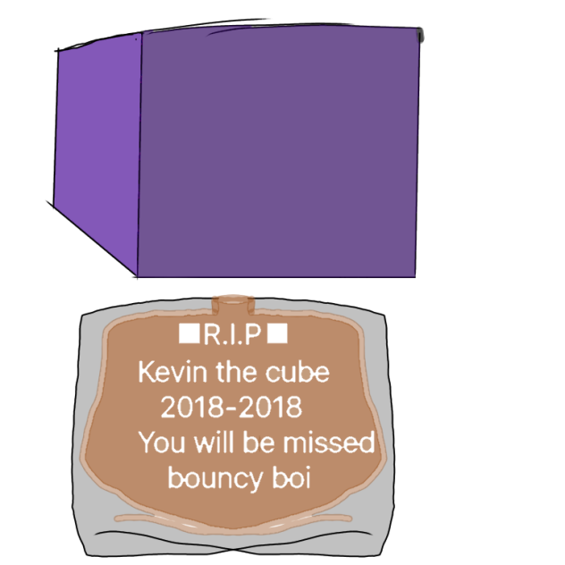 rip Kevin the cube - ibisPaint