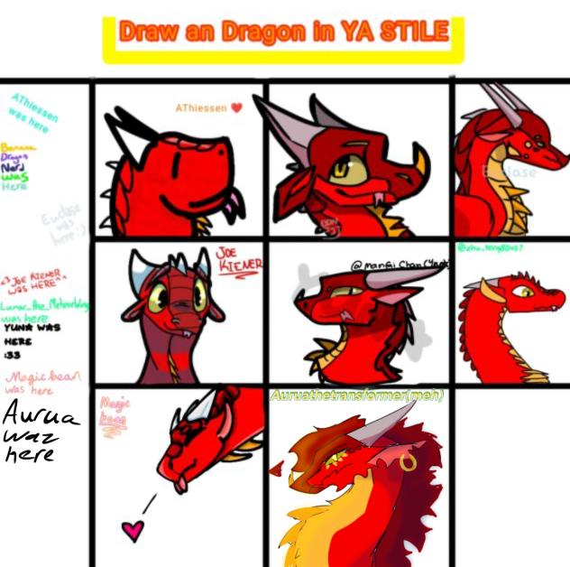 Dragon drawing collab - ibisPaint