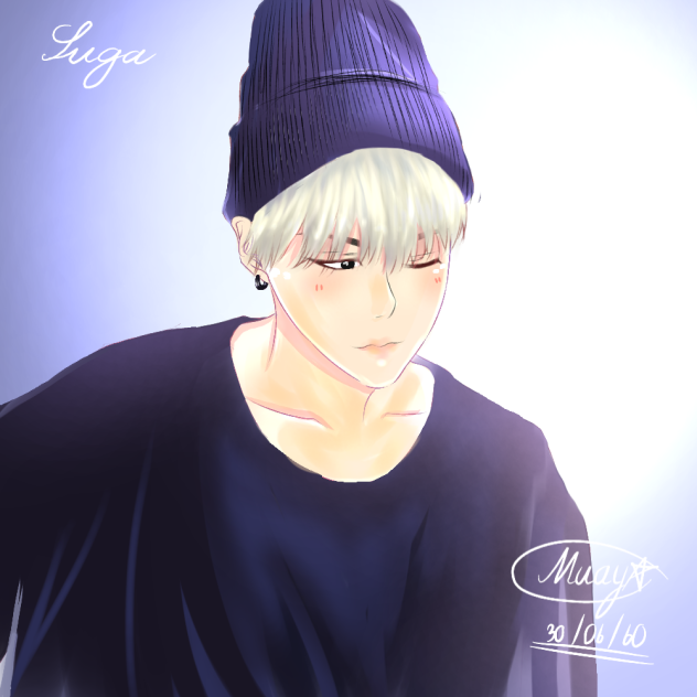 ชูก้า Suga 슈가 มิน ยุน-กิ Min Yoon- Gi민윤기 - ibisPaint