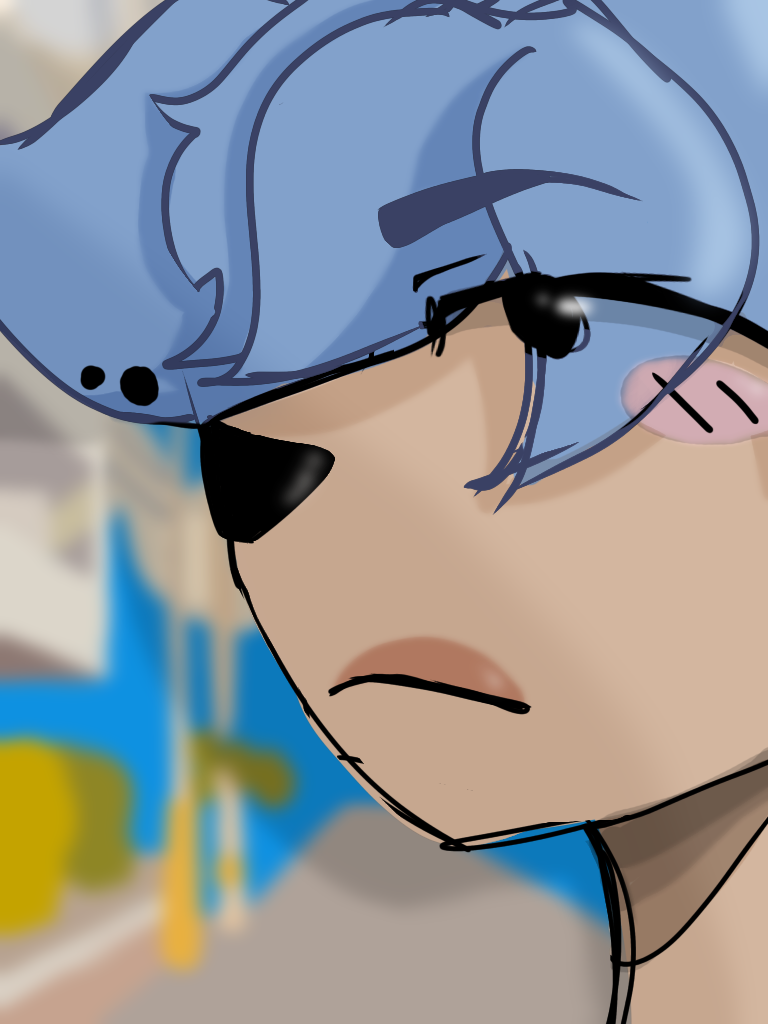 Jackie in the city - ibisPaint