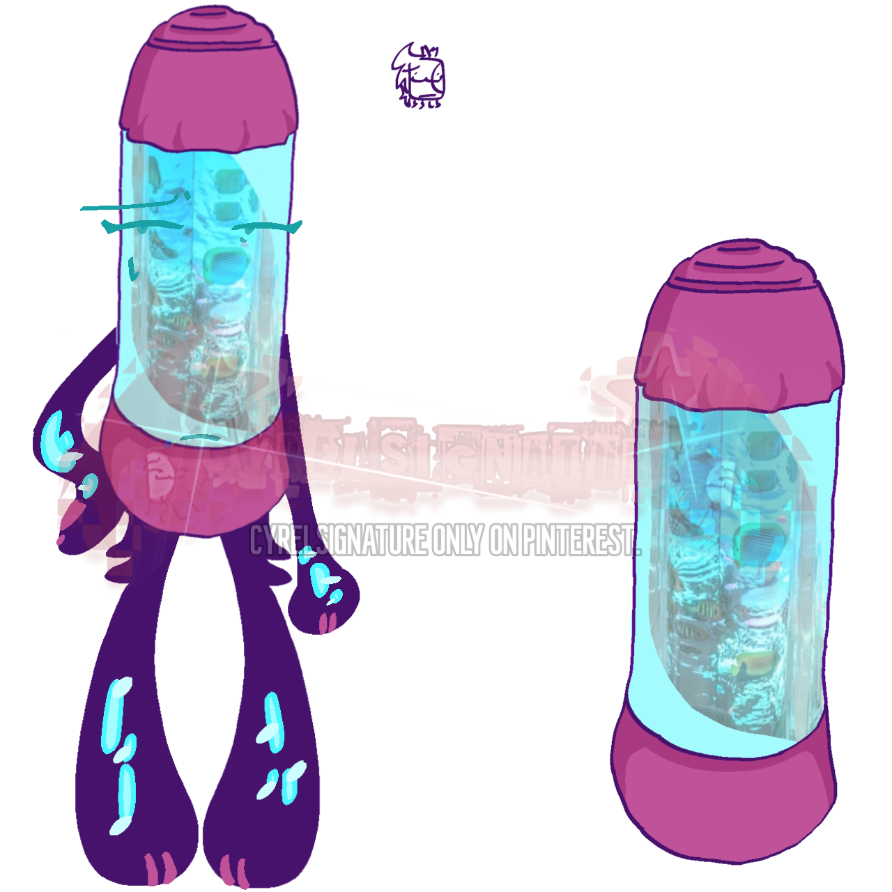 2000s fish lamp - ibisPaint