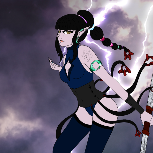 elf warrior - ibisPaint