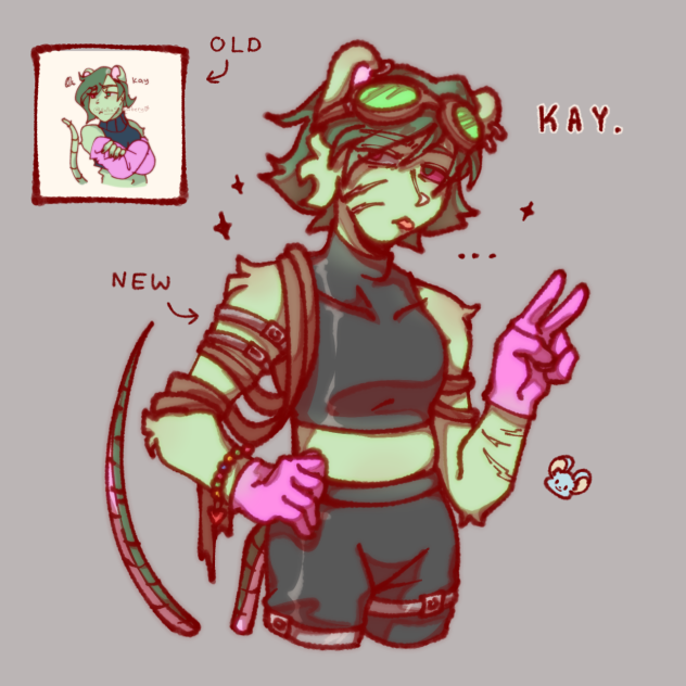 𝐊𝐚𝐲 (𝑹𝒆𝒅𝒆𝒔𝒊𝒈𝒏) 🐁🌵 - ibisPaint