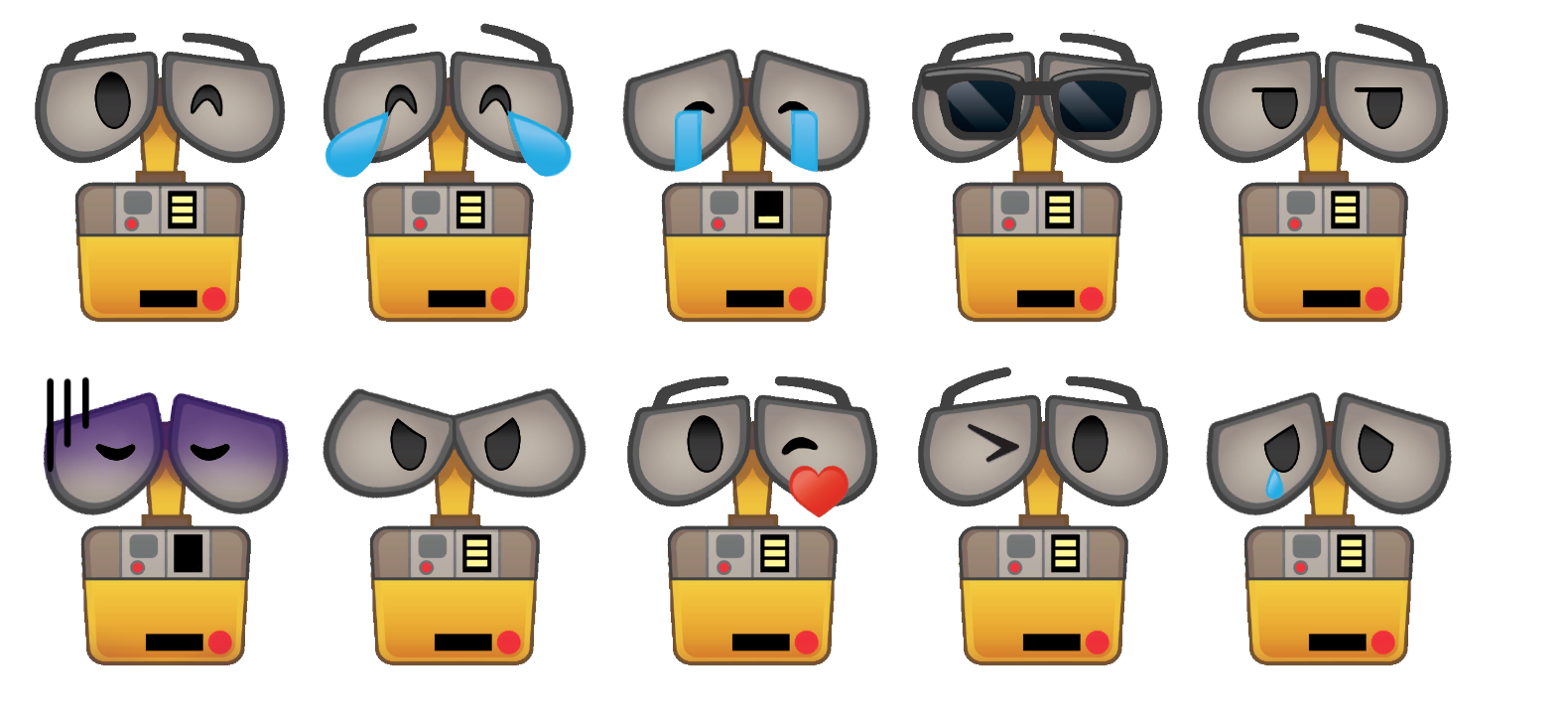 10 new WALL-E Emoji - ibisPaint
