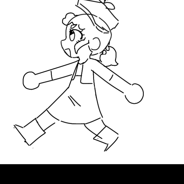 Amy Walk Cycle Draft - ibisPaint