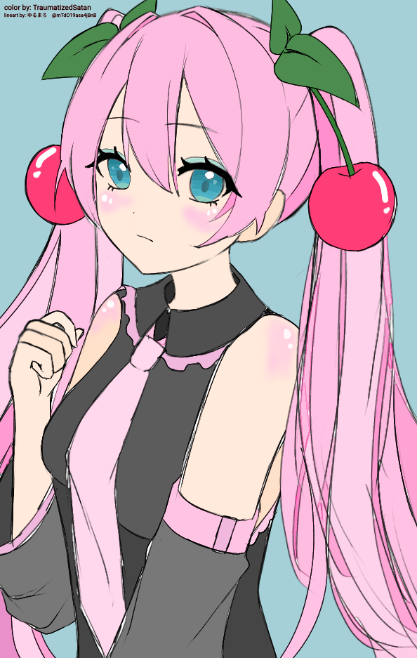 Cherry Miku coloring page - ibisPaint