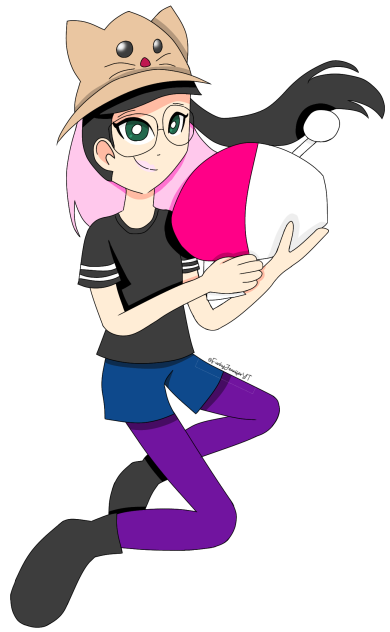 Jennicail holding an luna blaster - ibisPaint