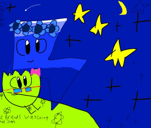 2 Friends Watching The Stars - ibisPaint