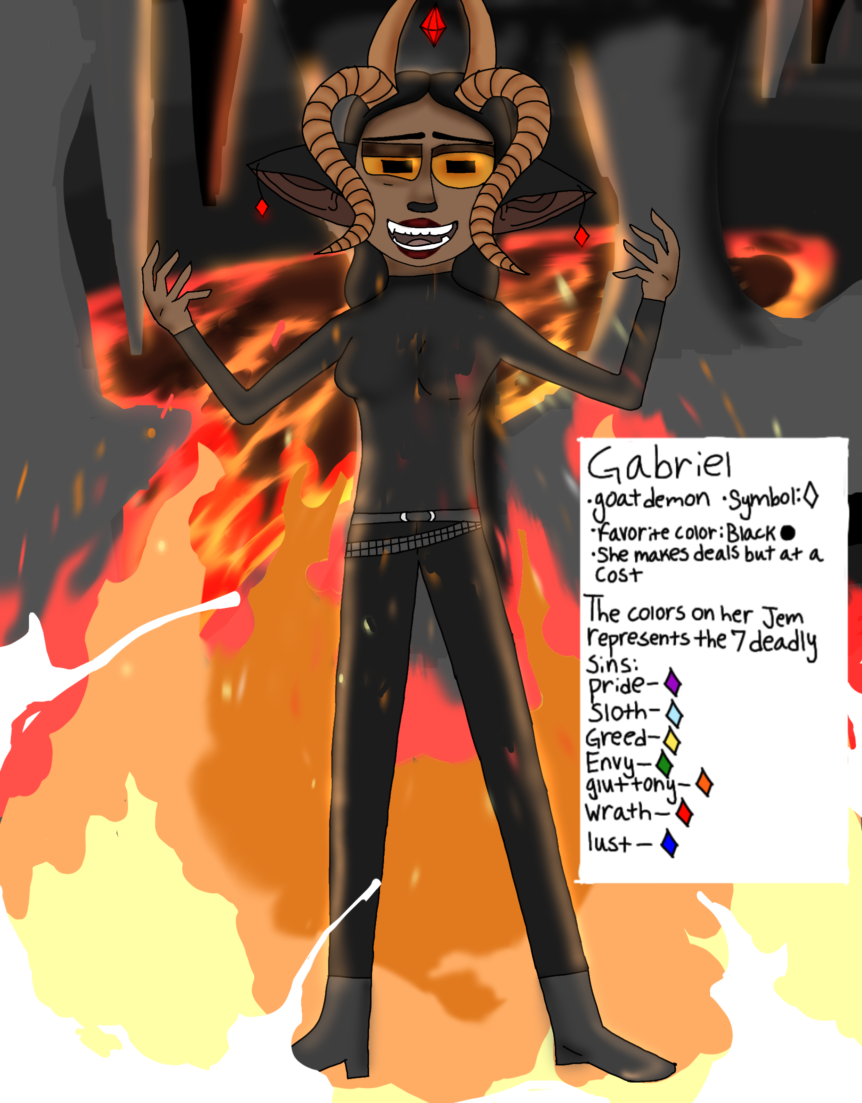 Gabriel character Sheet - ibisPaint