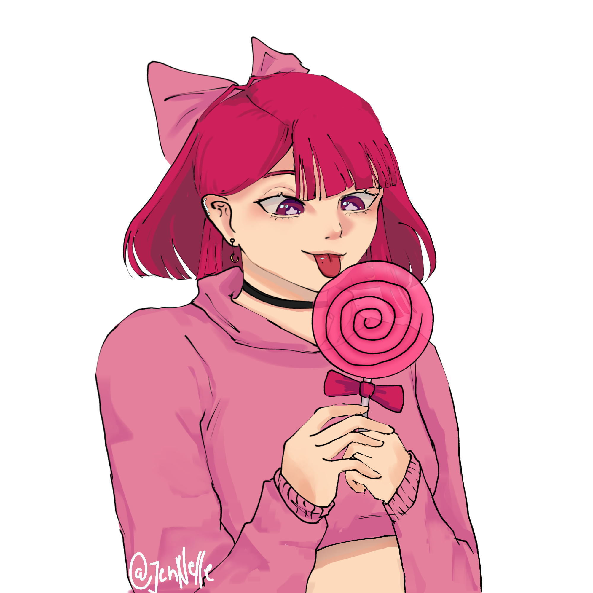Lucy with lolipop - ibisPaint