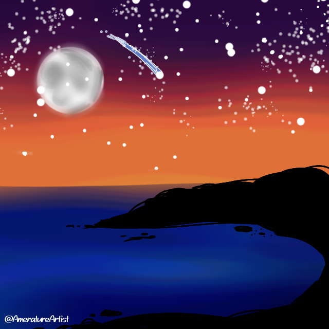 Shooting star - ibisPaint