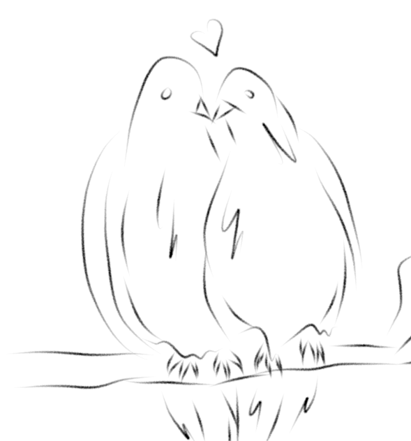 Bird love - ibisPaint