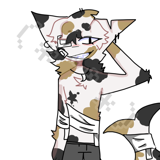 haha blub blub koi shark cat - ibisPaint