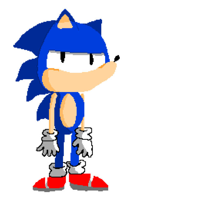 very bored sonic - ibisPaint