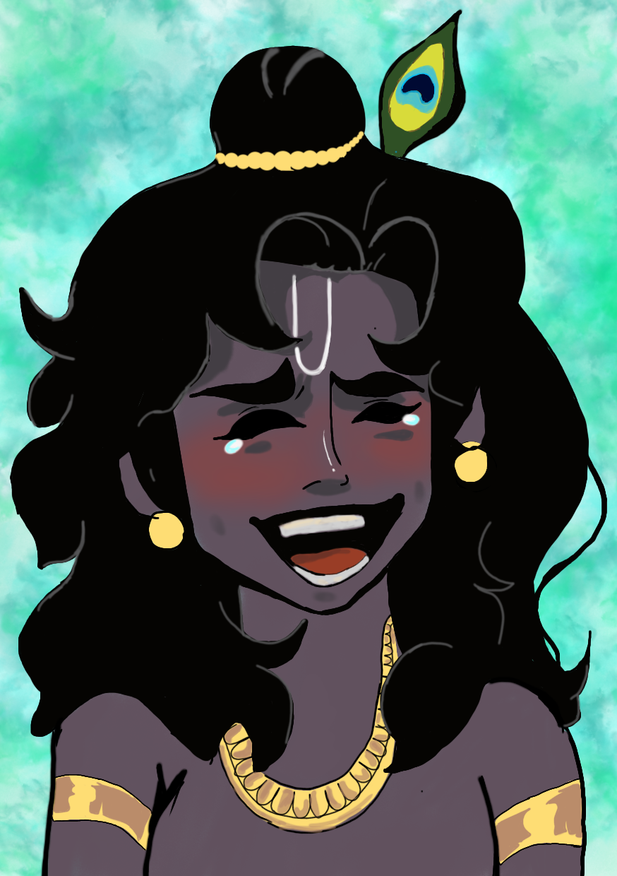 Lord Krishna cartoon - ibisPaint