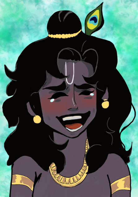 Lord Krishna cartoon - ibisPaint