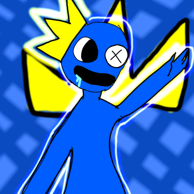 Blue rainbow friend - ibisPaint