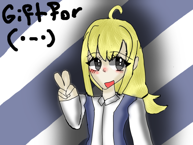 Gift for (•-•) - ibisPaint