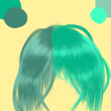 DarkLight Teal Hair Tutorial - ibisPaint