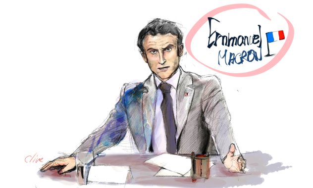 Emmanuel Macron france president - ibisPaint