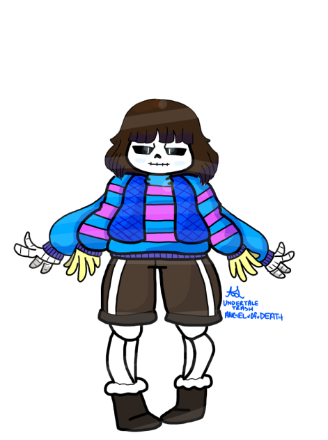 Frisk and Sans Fusion - ibisPaint