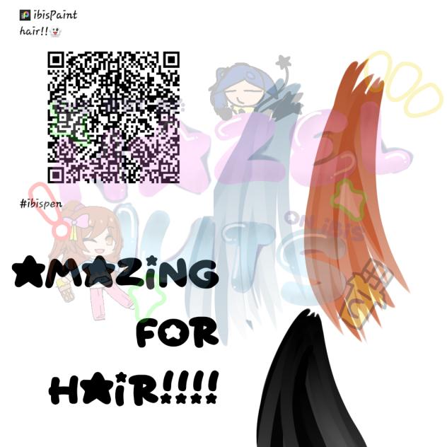 QR HAIR BRUSH FOR YOU! - ibisPaint