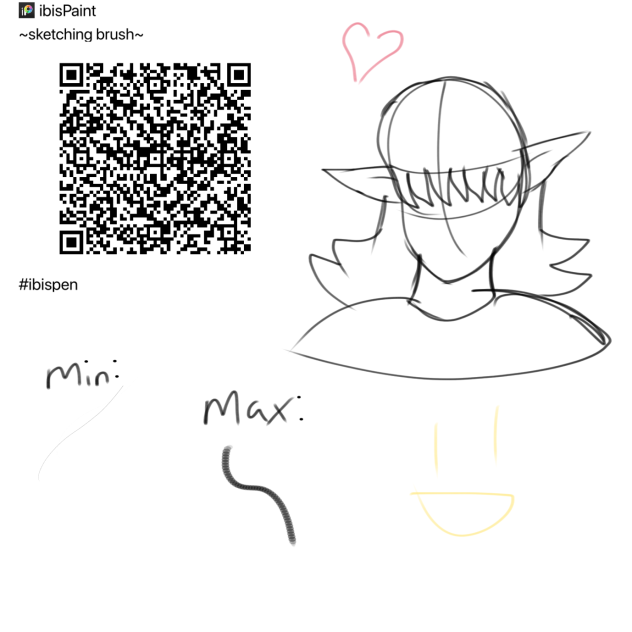 Random sketching brush - ibisPaint