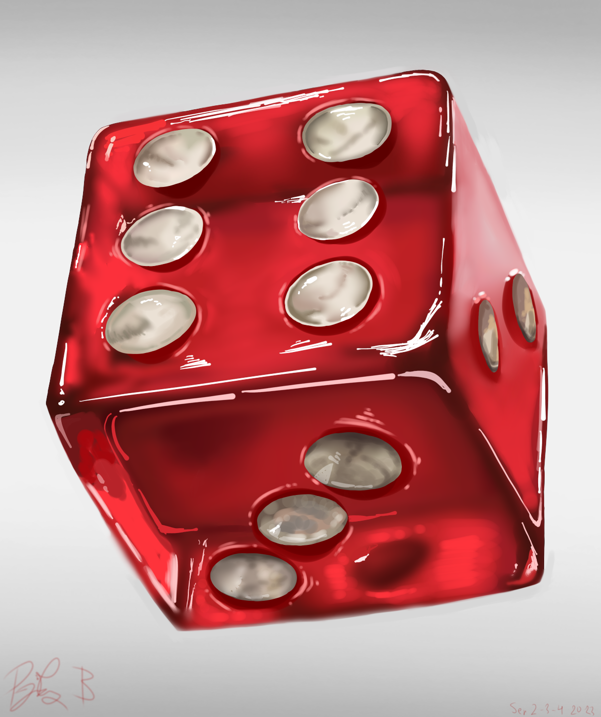 realistic dice - ibisPaint