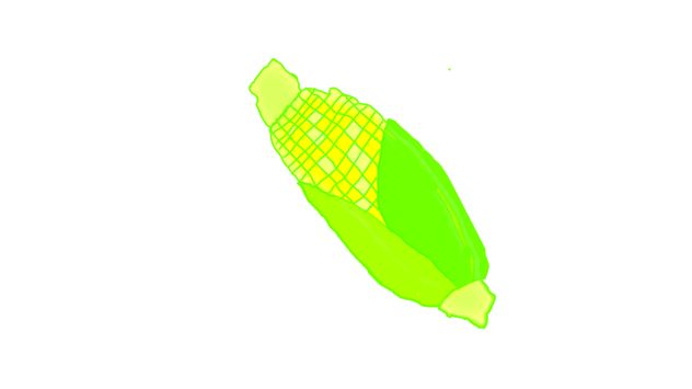 Corn on the cob - ibisPaint
