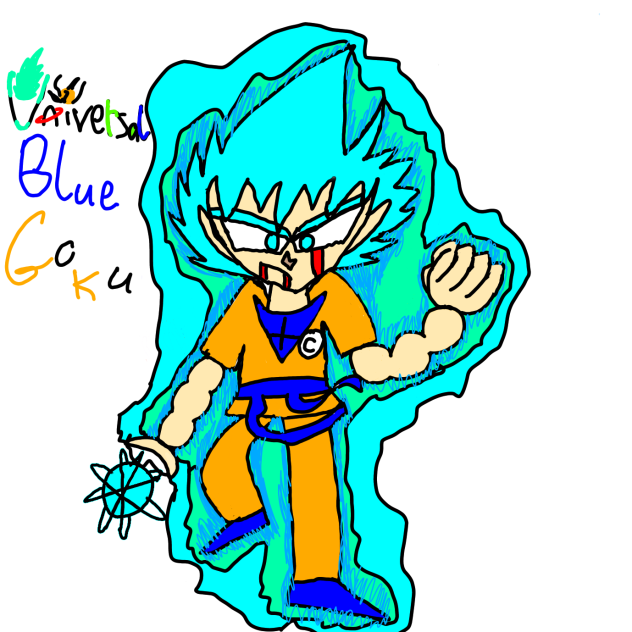 Universal Blue CC Goku (Capsual Corp) - ibisPaint