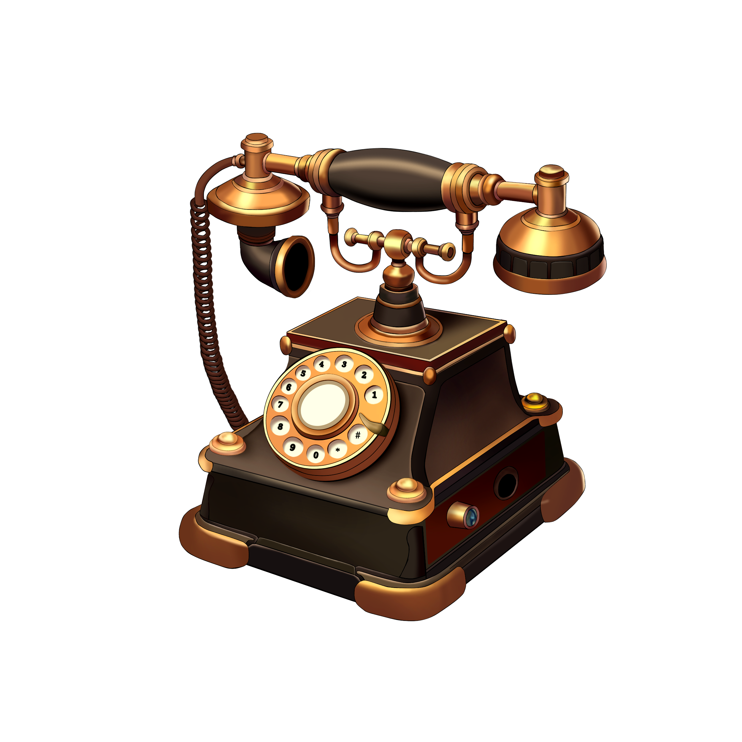 steampunk phone - ibisPaint