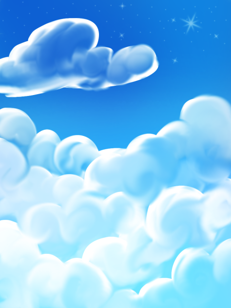 Cloudy sky - ibisPaint