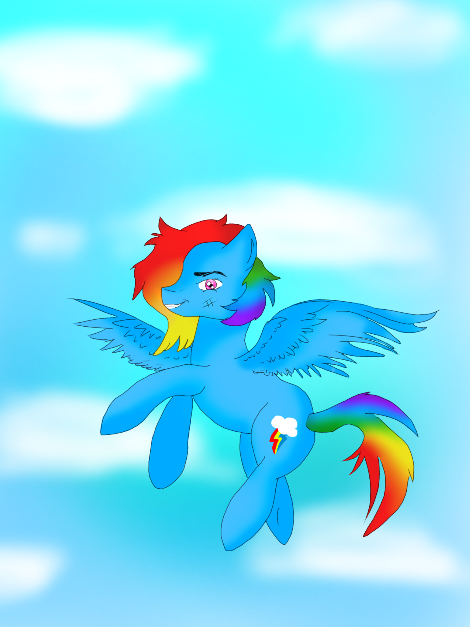 Rainbow Dash MLP Speedpaint - ibisPaint