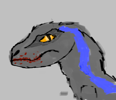 blue the raptor - ibisPaint