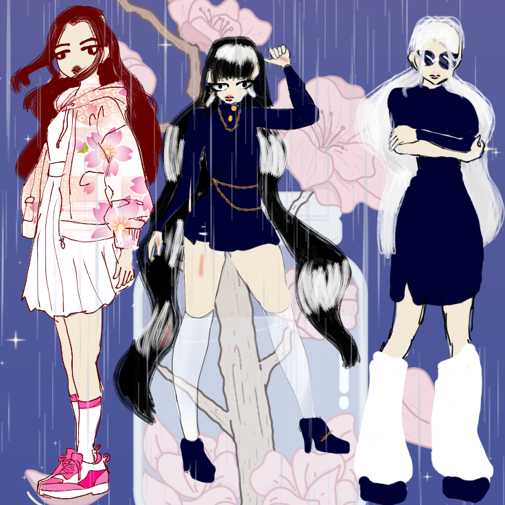 Gender bent Yuji Geto and Gojo - ibisPaint