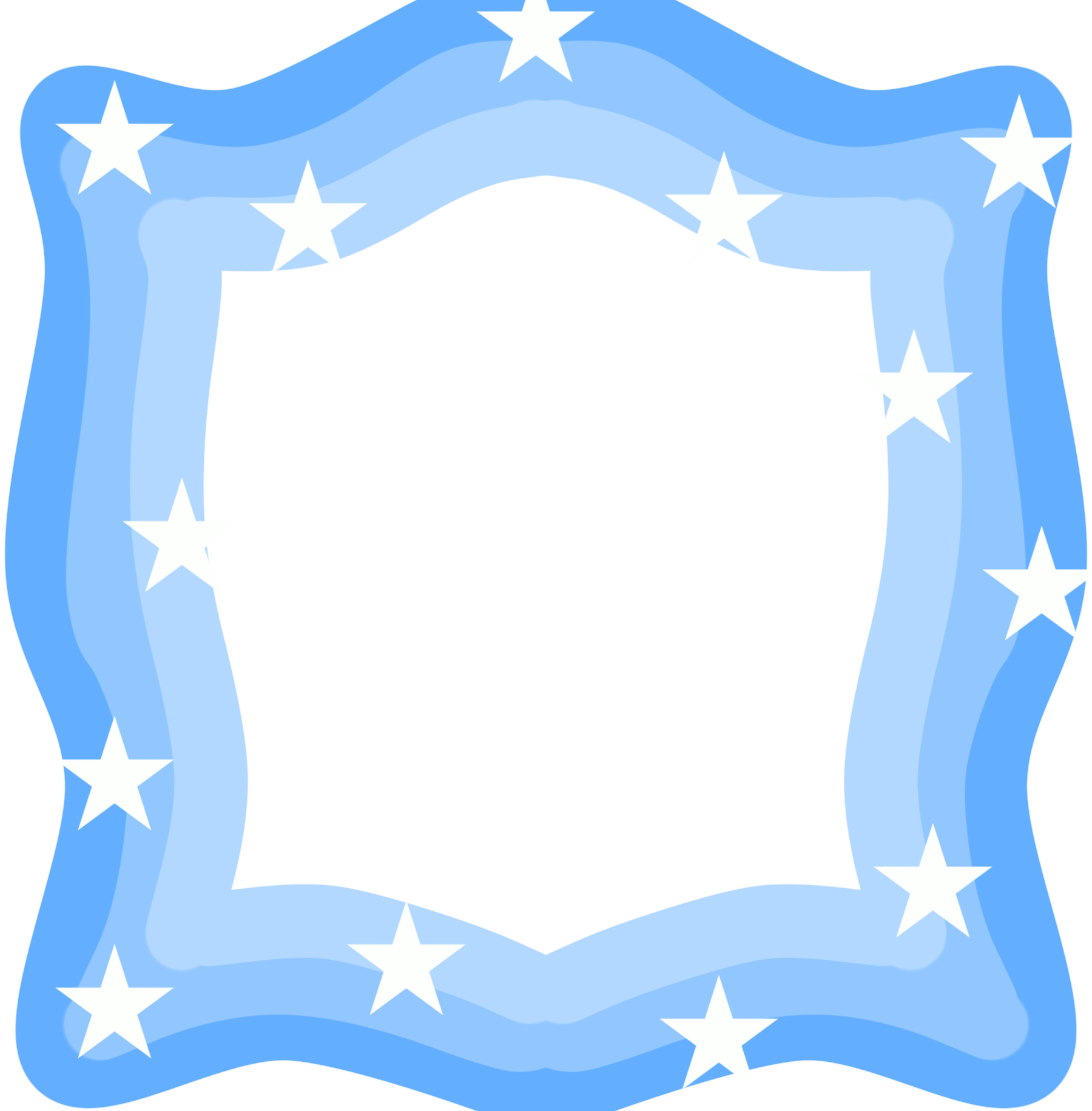 Y2K frame (blue) - ibisPaint