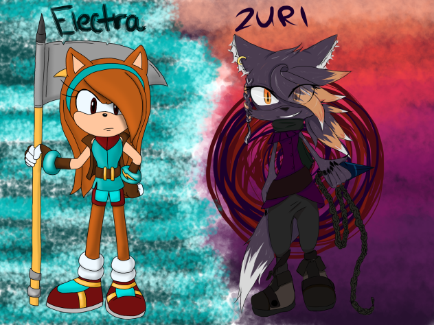 Electra and Zuri collab - ibisPaint