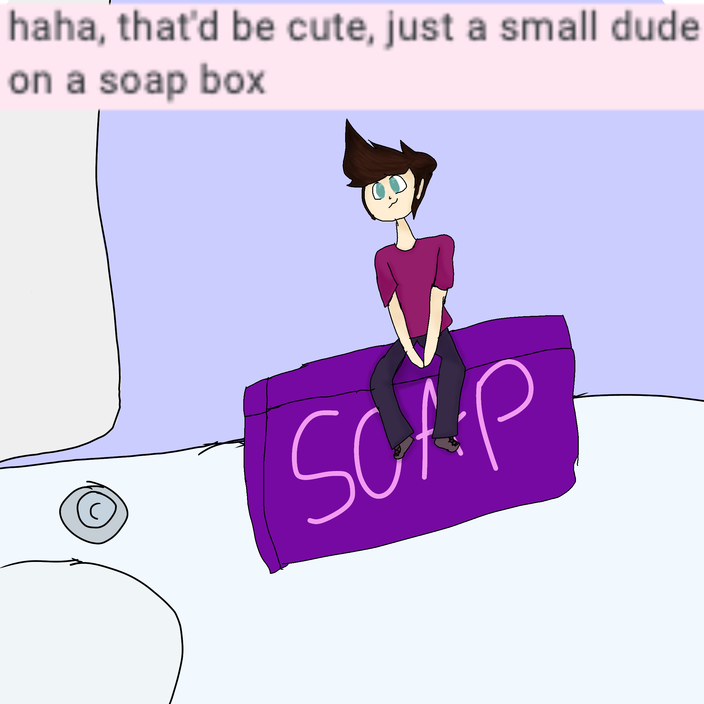 little dude on a soap box - ibisPaint