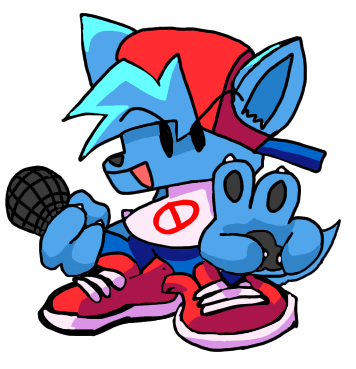 Boyfriend from FNF but furry - ibisPaint