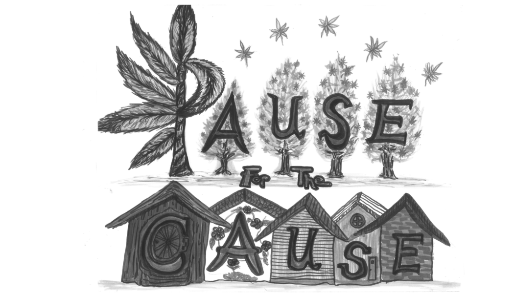 pause for the cause black n white - ibisPaint