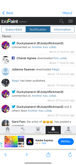 Why did u download my art work - ibisPaint